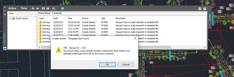 Error In Creating Sheets From View Frame Group Autodesk Community
