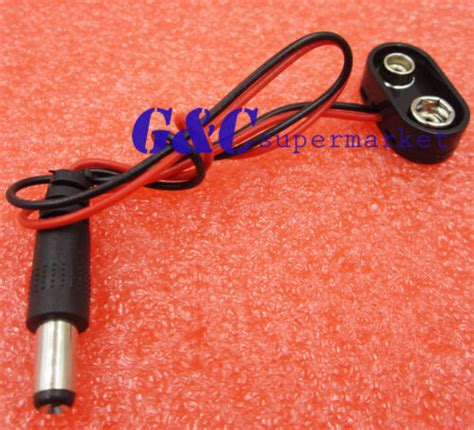 10 Pcs Battery Power Cable Plug Clip 9v Dc Barrel Jack Connector Arduino Diy Ebay