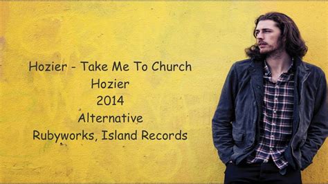 Hozier Take Me To Church Lyrics On Screen Music Youtube