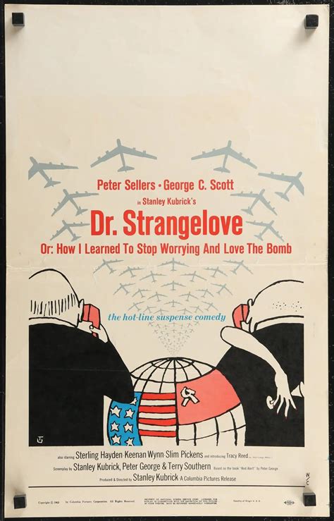 Dr Strangelove Movie Poster 1964 Window Card 14x22