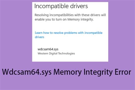 Memory Integrity Incompatible Drivers Error Occurs Fix It