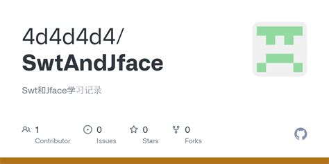 Github 4d4d4d4swtandjface Swt和jface学习记录