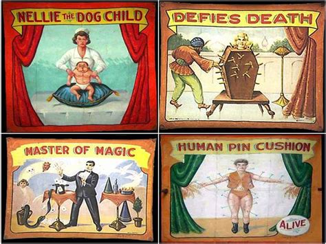 The Weird Sideshow Banner Art Of Fred G Johnson One Of The Finest