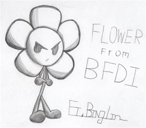 Bfdi Flower Sketch 2019 By F T Bing Lin On Deviantart