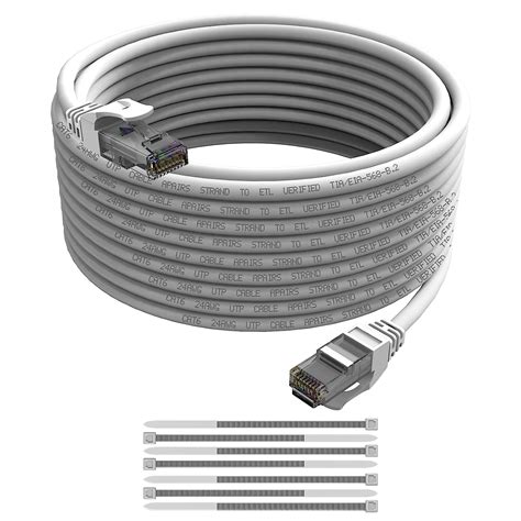 Ecjtu Cat6 Ethernet Cable 250 Feet Cat 6 Patch Cable Cat6 Cable