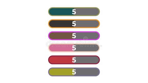 Countdown Timer Animation With Colorful Bars Stock Footage Video Of Smooth Modern 365408734