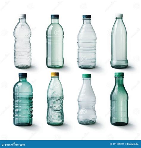 Assorted Plastic Bottles With Water In Various Shapes And Sizes
