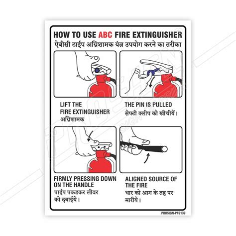 How To Use Abc Type Fire Extinguisher Sign Protector Firesafety