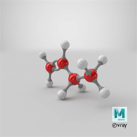 3d Butene Molecular Model Turbosquid 1278504