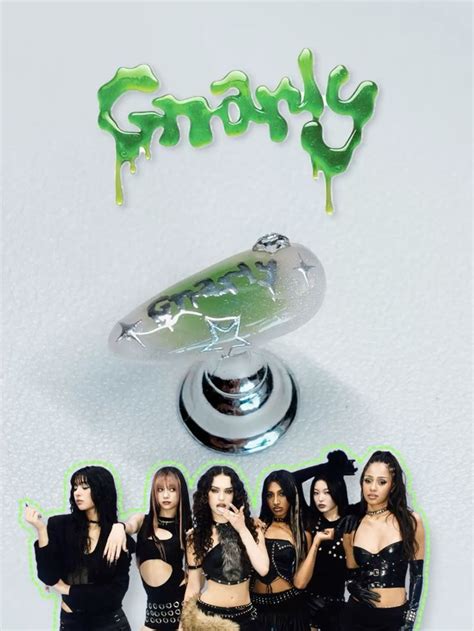 Katseye Gnarly Nail Art Gnarly Katseye Poster Teeth Games K Pop Nails