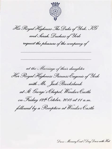 Royal Letter Of Invitation