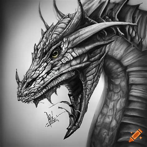 Dragon Drawing Outline