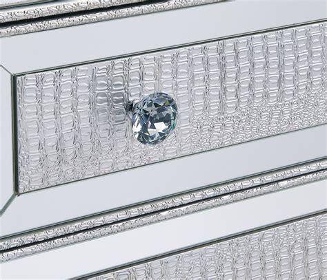 Sofia 3 Drawer Chest Mirrored Silver Glamour And Functionality