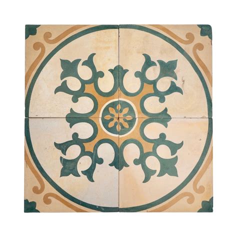Reclaimed French Encaustic Concrete Tile Et Mtgc
