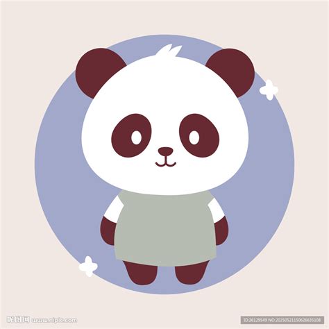 可爱熊猫卡通形象设计图卡通设计广告设计设计图库昵图网