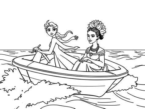 Elsa Mermaid Coloring Pages 2025