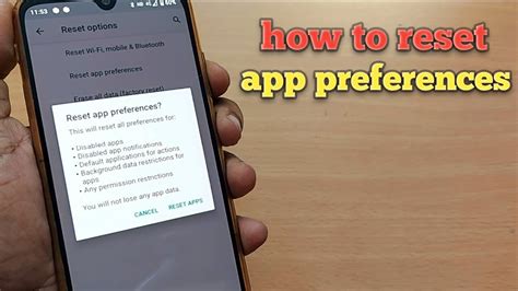 How To Reset App Preferences On Android Mobile Youtube