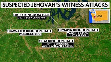 Jehovahs Witness Halls In Washington State Targeted By Arson Attacks