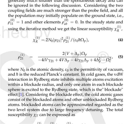 A Schematic Of A Ladder Type Atomic System For Rubidium 87 B In An
