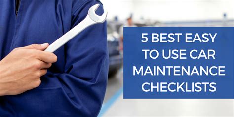 Top 5 Easy To Use Car Maintenance Checklists — Hansma Automotive