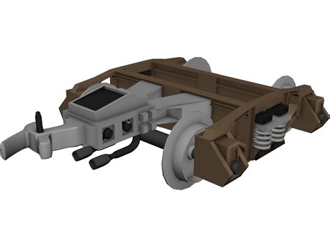 Train Hitch 3d Model 3d Cad Browser