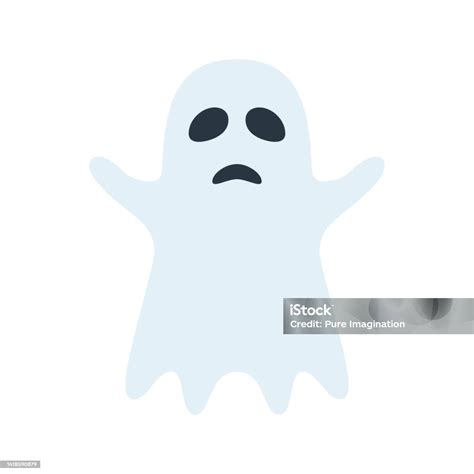 Ilustración De Whisper Ghost Aislado Sobre Fondo Blanco Y Más Vectores