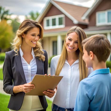 Premium Photo Female Real Estate Agent Offers Home Ownership And Life