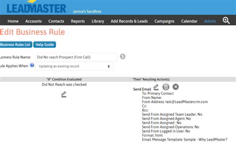 LeadMaster CRM Knowledgebase Using Workflow To Send An Email Template With Embedded Form