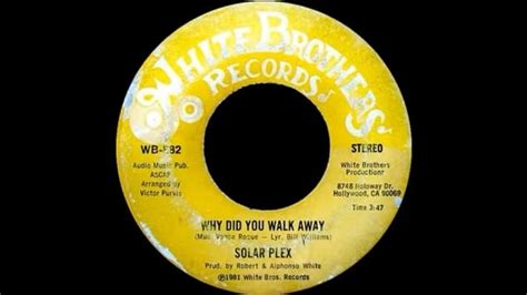 Solar Plex Why Did You Walk Away 1981 R 4yoursoul