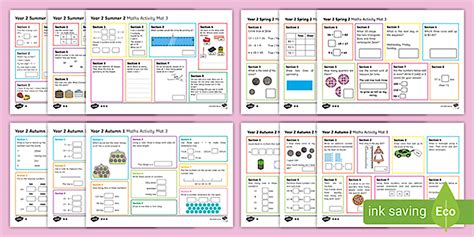 Higher Ability Year 2 Australian Maths Mats Activity Pack