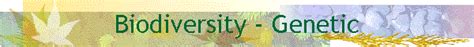 Eco Pros Biodiversity Genetic