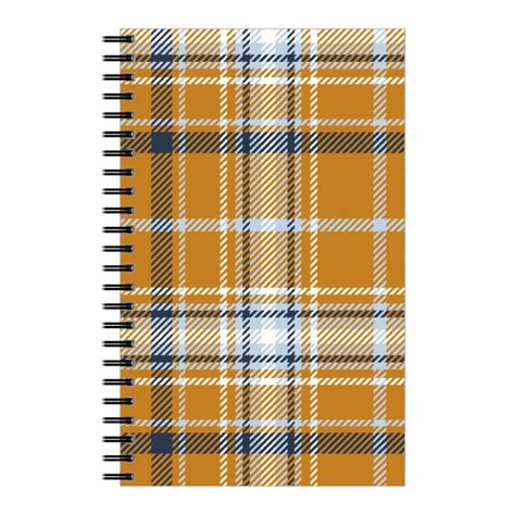 Desert Sun Plaid Orange Notebook Shutterfly