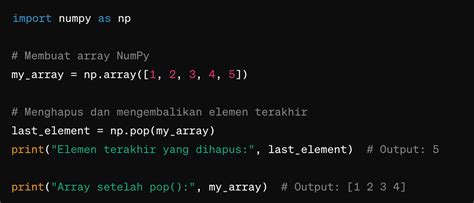 4 Variasi Fungsi Pop Untuk Hapus Elemen Pada Python