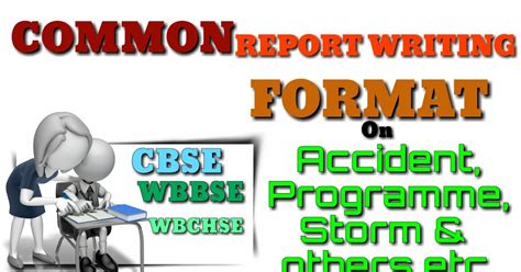 Report Writing Format Samples Cbse Wbbse