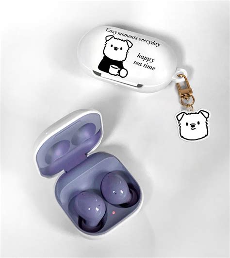 알로오브제 강아지 댕댕이 커피 티타임 키링세트 해피 일러스트 그림디자인 삼성갤럭시 버즈플러스 버즈라이브 프로케이스 사진디자인