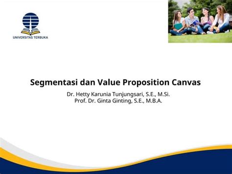 Modul 5 Segmentasi Dan Value Proposition Canvasppt