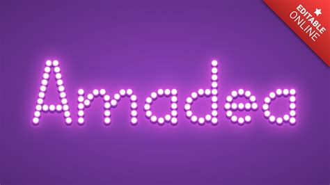 Amadea Led Text Effect Generator