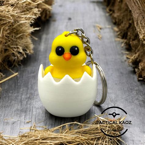 Hatchling Chick Clicker Keychain Fidget 3d Model By Tactical Kaoz On Thangs Image 2 Of 7