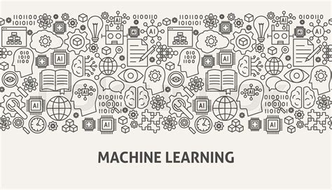 Machine Learning Banner Concept Stock Vector Colourbox