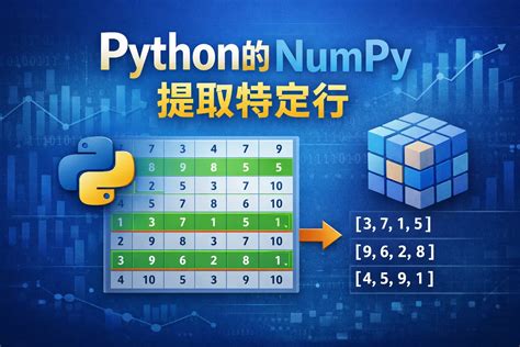Python的numpy提取特定行