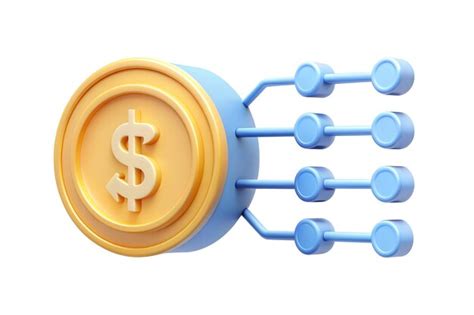 3d Ai Data Stream And Coin Concept Abstract Vector Illustration Showing