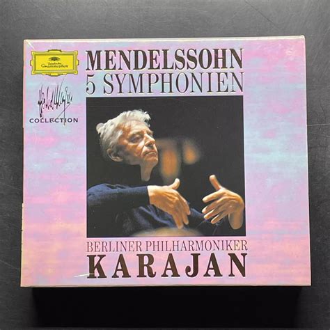 Dg《门德尔松：五首交响曲全集》 卡拉扬指挥柏林爱乐 3cd古典音乐cd唱片古典lp、cd唱片行 音响贵族网