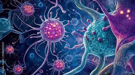 Centrosome Its Role In Cell Division Shown In A Modern Biology