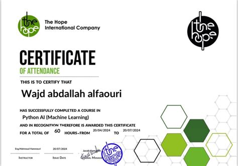 Thrilled To Announce That I Have Successfully Completed The Python Ai