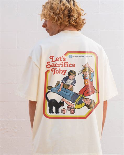 Lets Sacrifice Toby Front And Back Oversized Tee Vintage Heavy Oversized Tee Australia