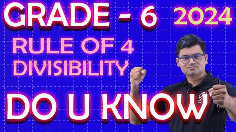 Divisibility Rule Of 4 A New Approach Towards Divisibility Rule Of 4 Youtube