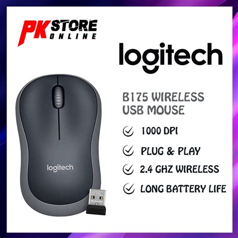 Logitech B175 Wireless Usb Basic Mouse 1 Years Warranty Shopee Malaysia