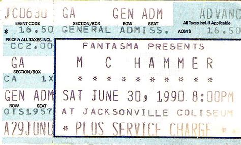 Jun 30 1990 Mc Hammer Troop Oaktown 357 At Jacksonville Veterans