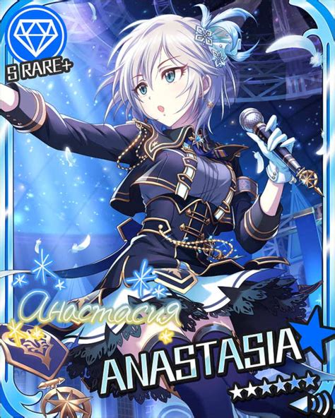 Safebooru Anastasia Idolmaster Blue Eyes Character Name Grey Hair