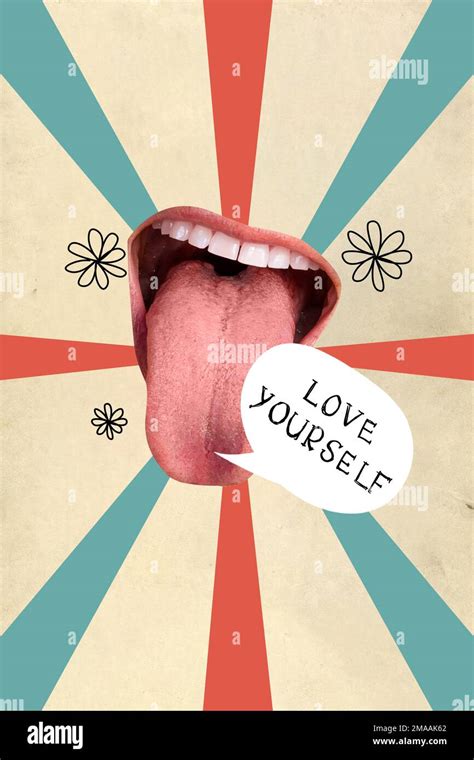 Trend Pinup Poster Banner Collage Of Human Mouth Stick Tongue Out Say Trend Pinup Poster Banner Collage Of Human Mouth Stick Tongue Out Say